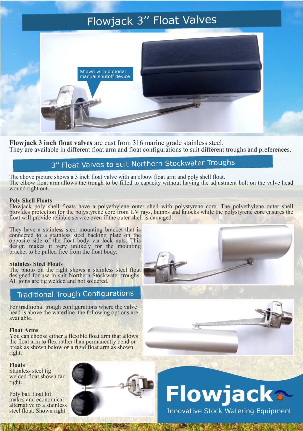 Flowjack provides innovative and reliable livestock watering equipment.